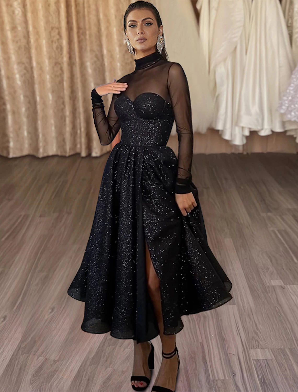 A-Line Cocktail Dresses Sparkle & Shine Dress Wedding Guest Party Wear ...
