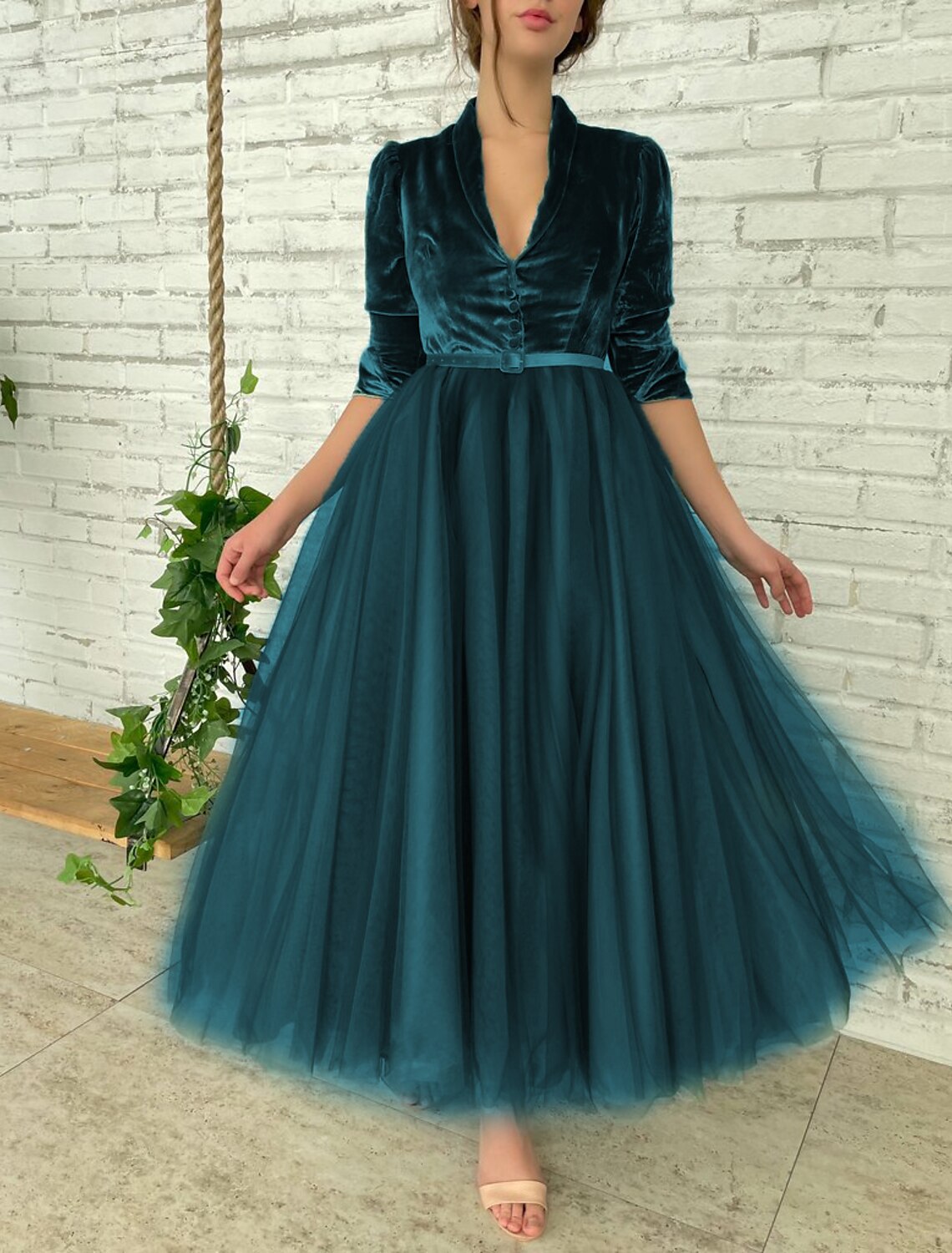 Ball Gown Cocktail Dresses Elegant Dress Party Wear Quinceanera Ankle ...